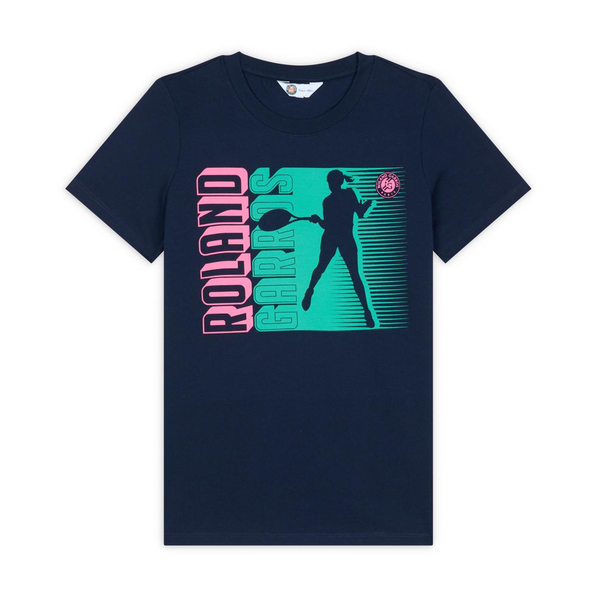 Woman Player T-Shirt Roland-Garros - Navy | Roland-Garros Store