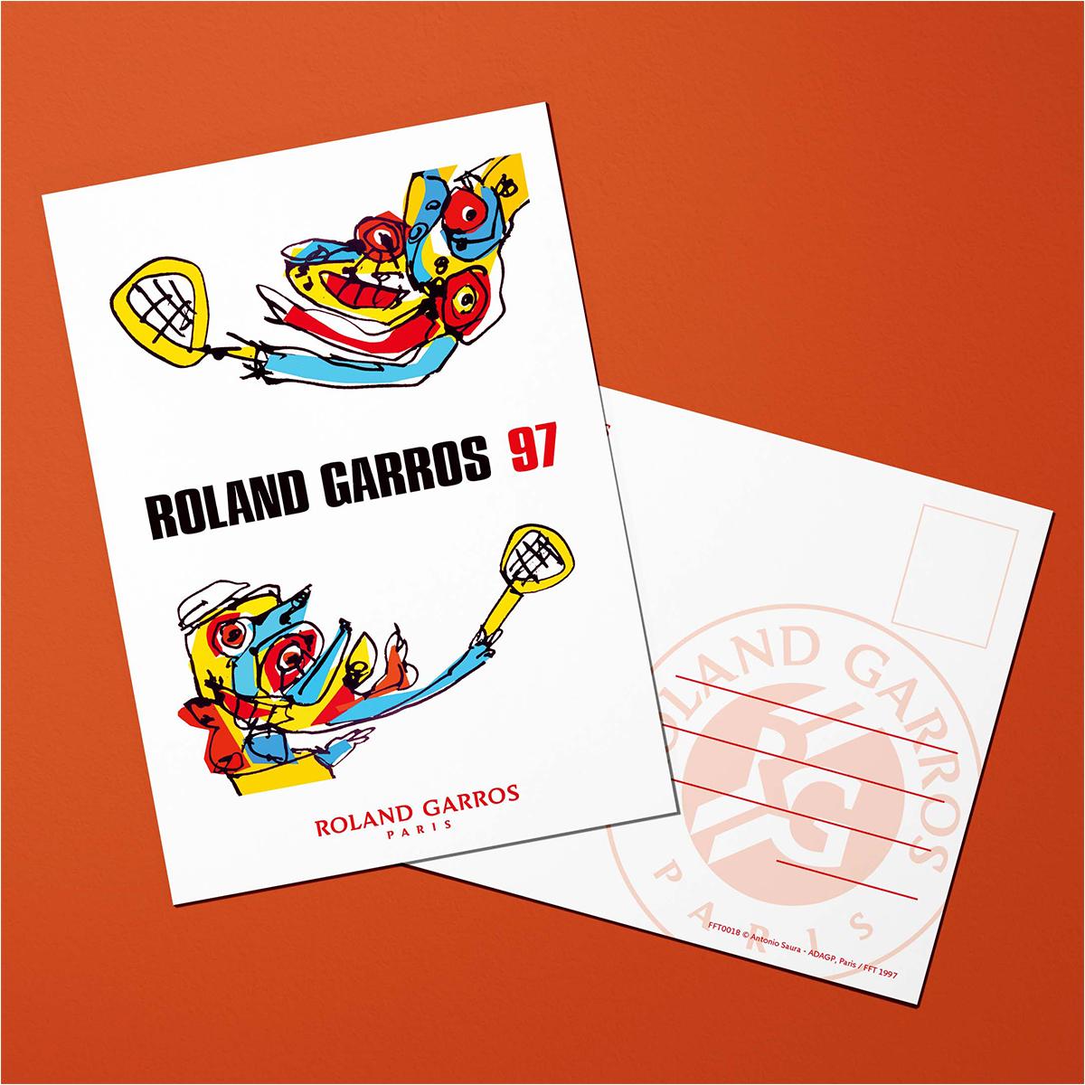 Oneart x Roland-Garros RG 1997 Postcard10.5x14.8 cm - Clay | Roland-Garros Store