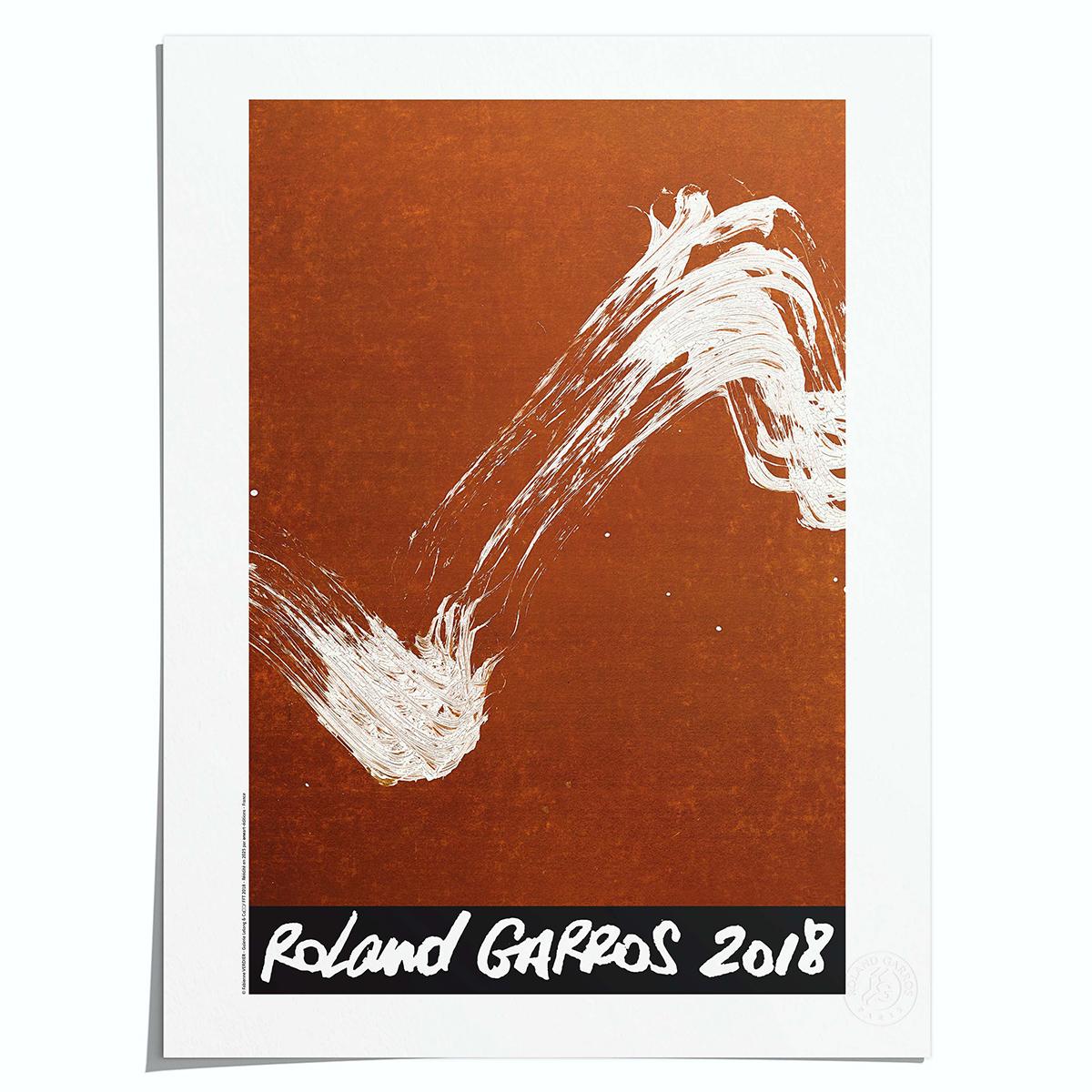 Oneart x Roland-Garros RG 2018 Poster50x70 cm in tub - Clay | Roland-Garros Store