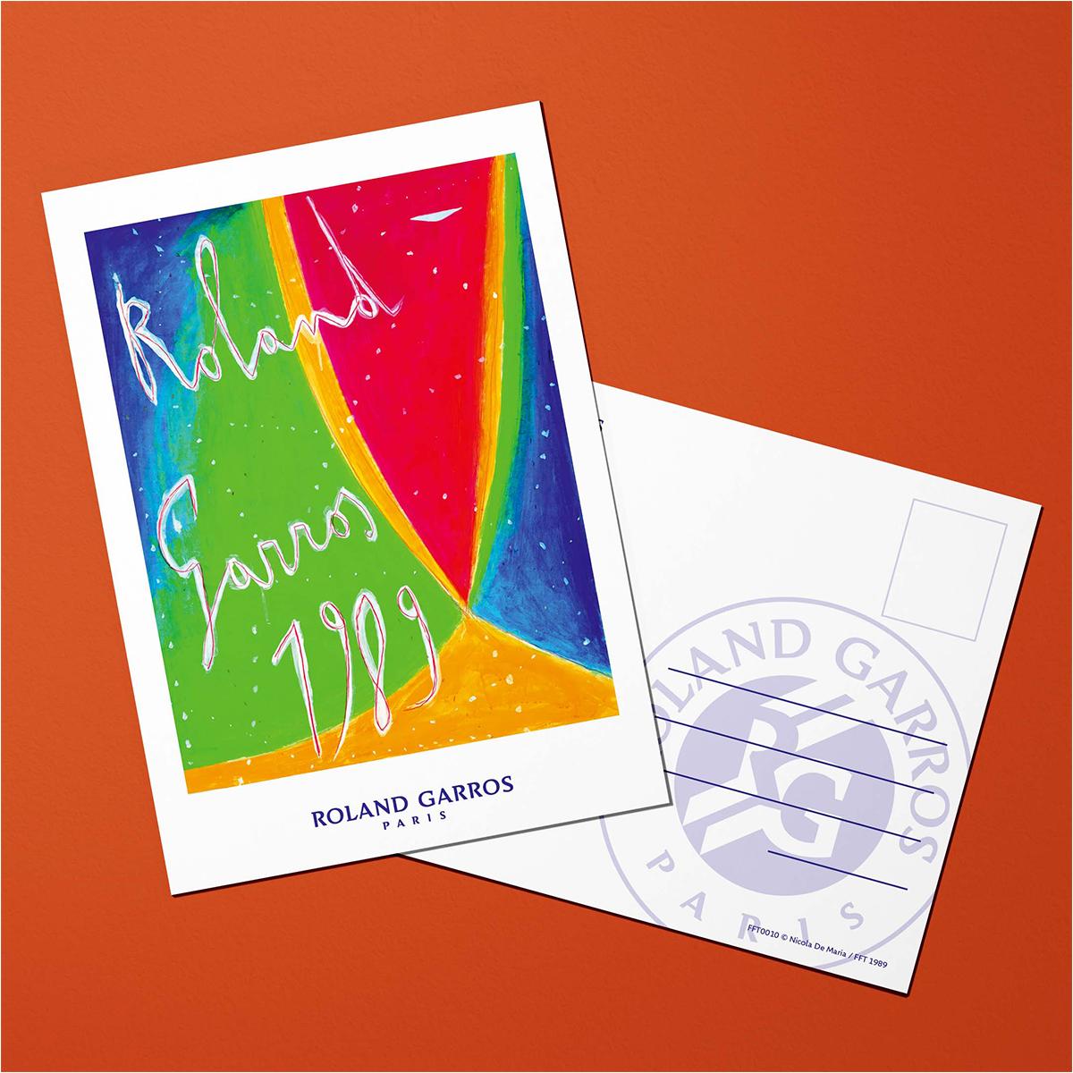 Oneart x Roland-Garros RG 1989 Postcard10.5x14.8 cm - Clay | Roland-Garros Store