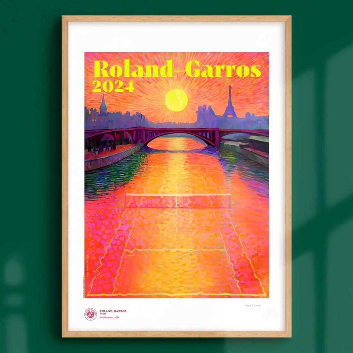 Oneart x Roland-Garros RG 2024 Exceptional poster70x100 cm in tub - Clay | Roland-Garros Store