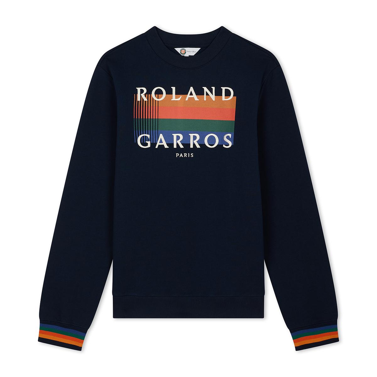 Roland-Garros Color Line men Sweatshirt - Navy blue | Roland-Garros Store