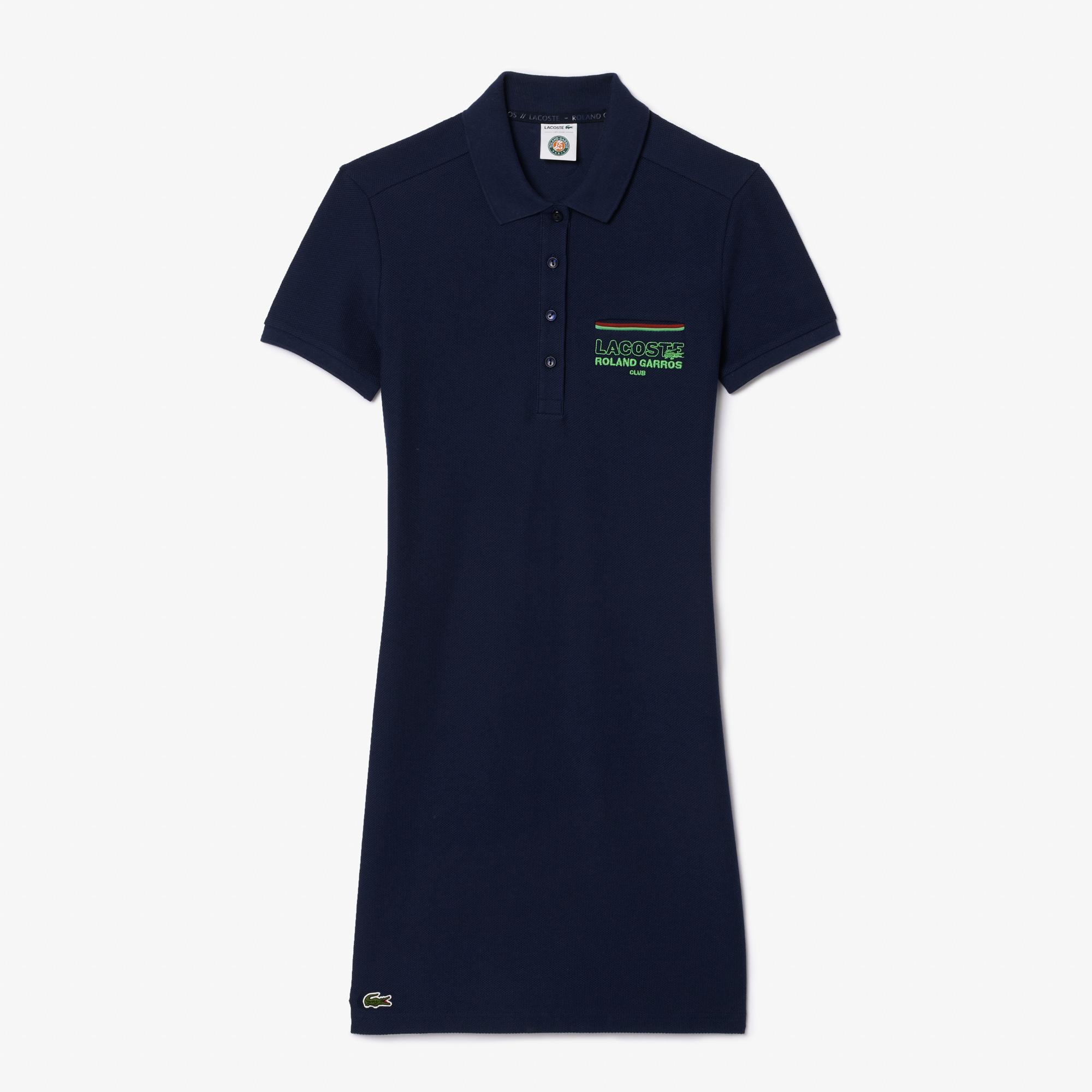 Robe Club Femme Lacoste x Roland-Garros - Marine | Roland-Garros Boutique