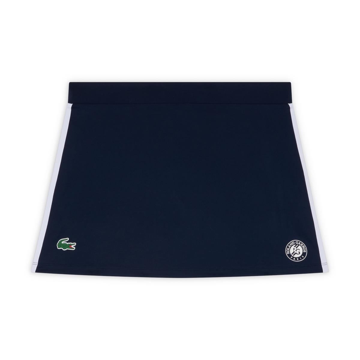 Jupe Femme Ramasseuse De Balles Lacoste Pour Roland Garros Marine Et Bleu Roland Garros Boutique