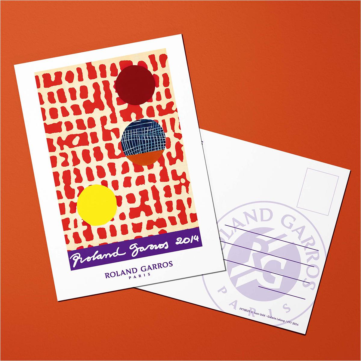 Oneart x Roland-Garros RG 2014 Postcard10.5x14.8 cm - Clay | Roland-Garros Store