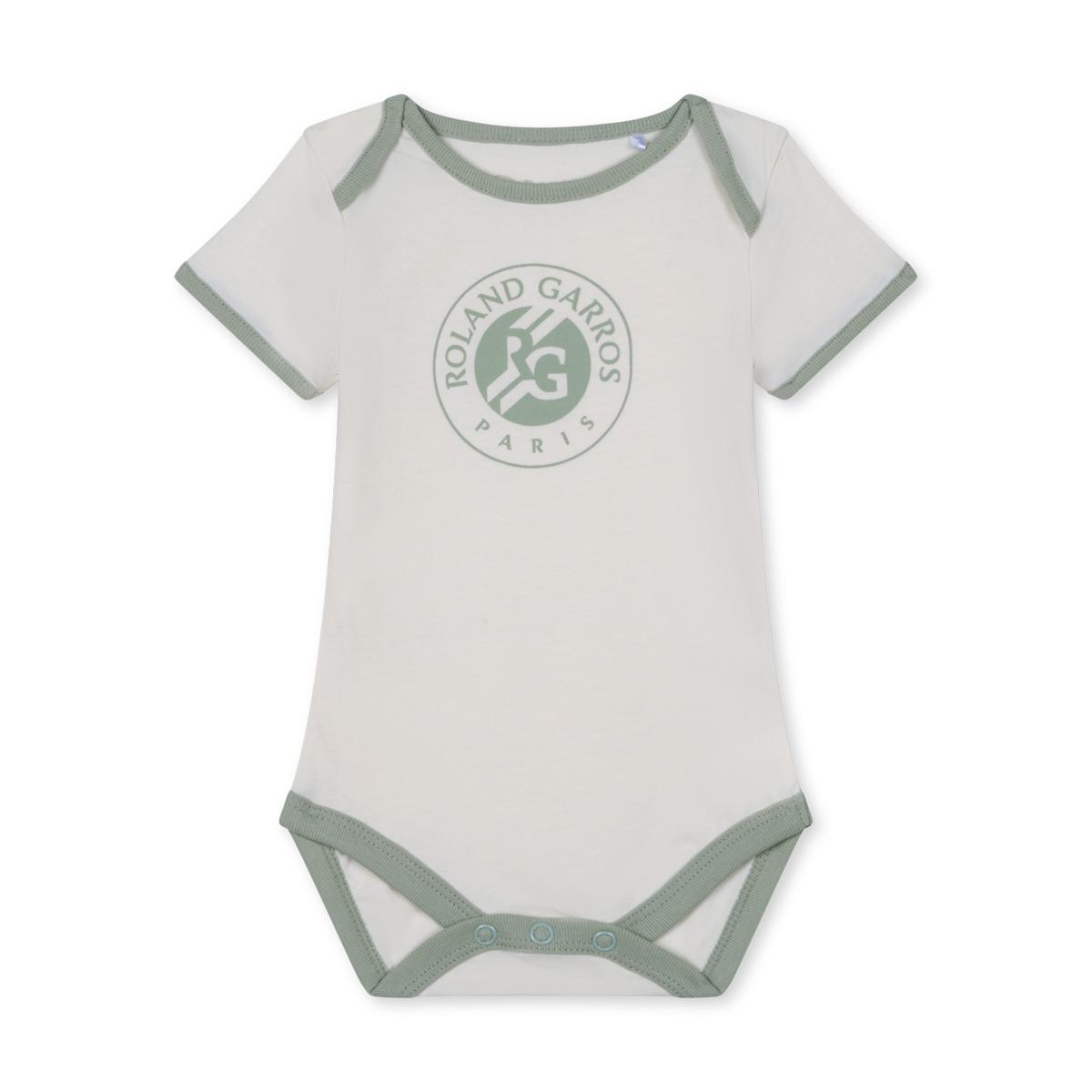 Roland-Garros Sporty Chic baby bodysuit - Ecru | Roland-Garros Store