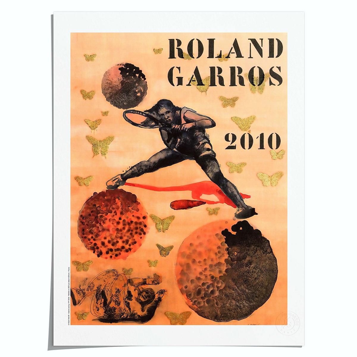 Oneart x Roland-Garros RG 2010 Poster50x70 cm in tub - Clay | Roland-Garros Store