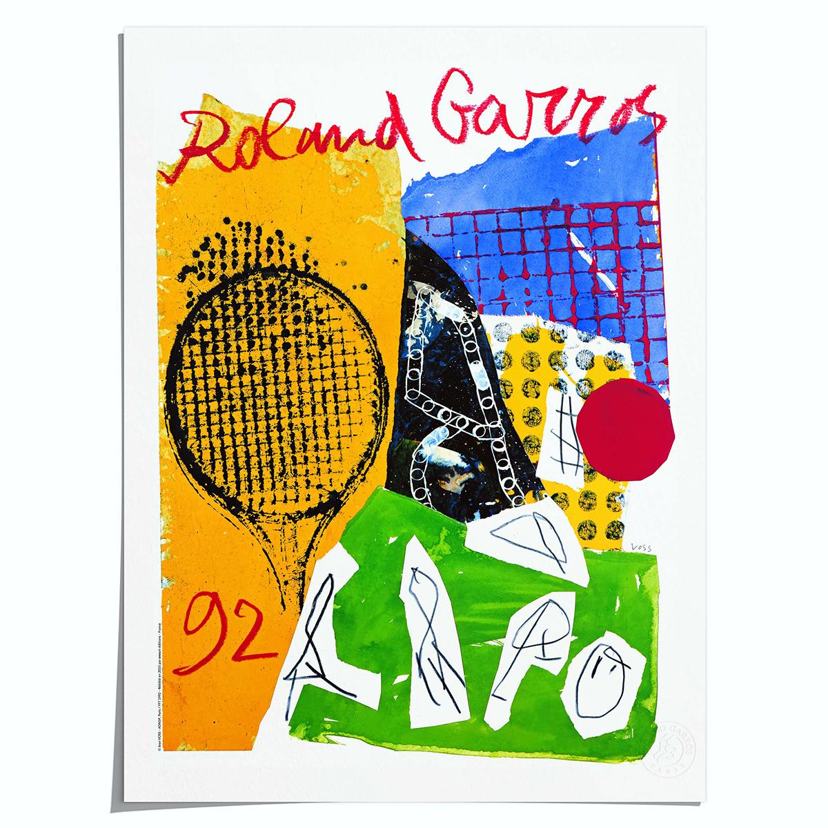Oneart x Roland-Garros RG 1992 Poster50x70 cm in tub - Clay | Roland-Garros Store